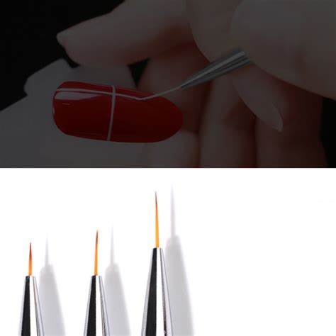 3 Stks Set Professionele Nail Handvat Liner Acryl Grandado