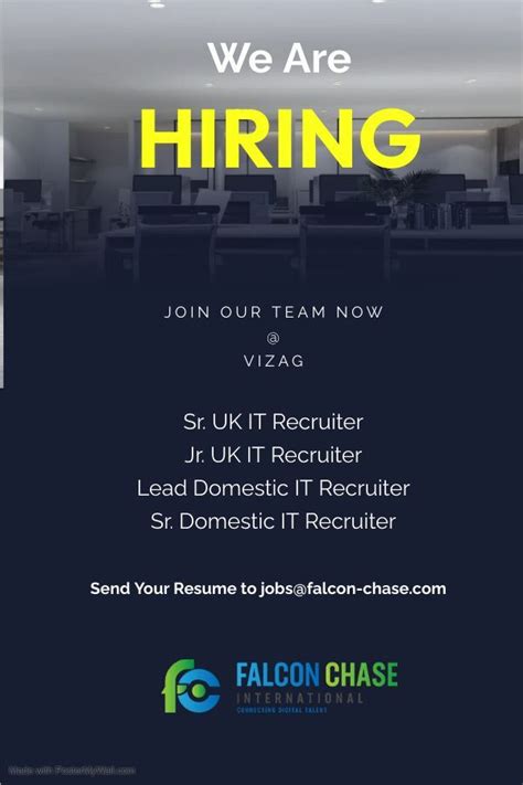 Sandeep Reddy Kaki On Linkedin Falcon Chase Is Hiring
