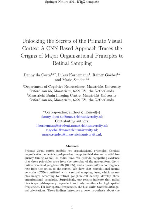 pdf unlocking the secrets of the primate visual cortex a cnn based