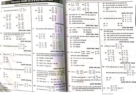 Matrix Pyqs Gate Previous Year Question Analytical Skills I Studocu