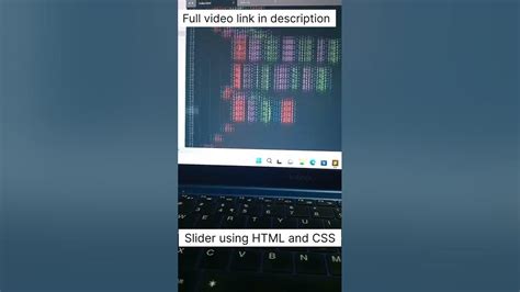Slider Using Html And Css Full Video Link In Description Webdesign
