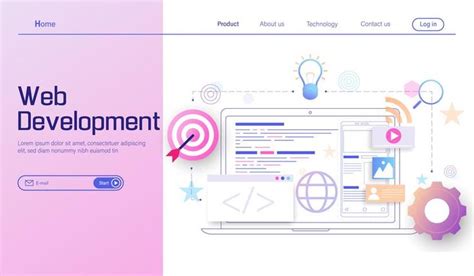 Download Web Development Modern Flat Design Concept Mobile App