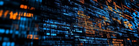 Abstract Technology Background Binary Code Programming Coding