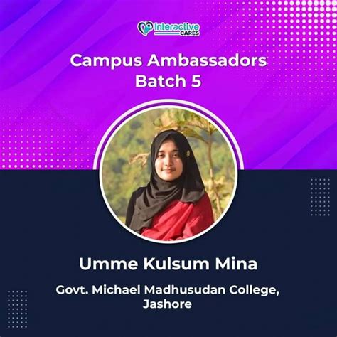 Umme Kulsum Mina On Linkedin Interactivecares Edteck Bangladesh