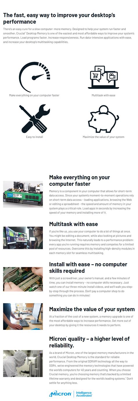 Crucial 8gb 1x8gb Ct8g4dfra266 2666mhz Ddr4 Ram Au