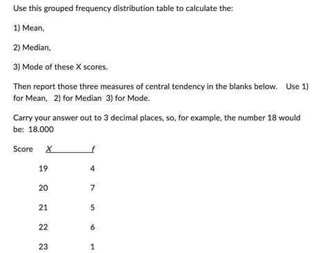 Solved Use This Grouped Frequency Distribution Table To Chegg