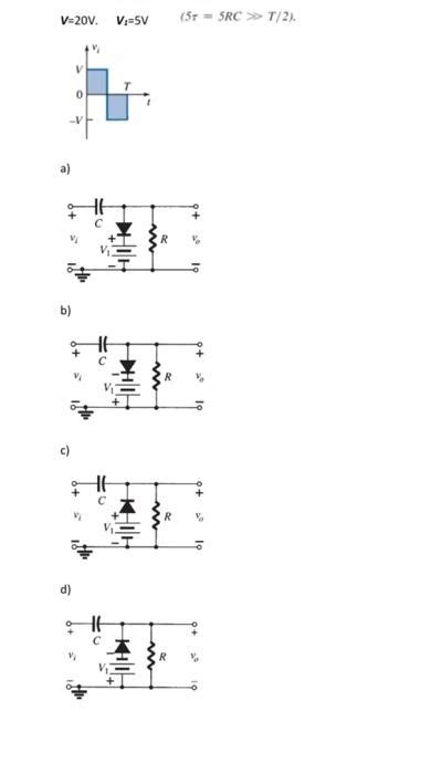 Calculate The Output Voltage Vo Under The Given Input