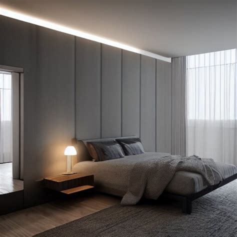Symmetry Parallax Mapping Of Brutalist Bedroom Minimalist Arch