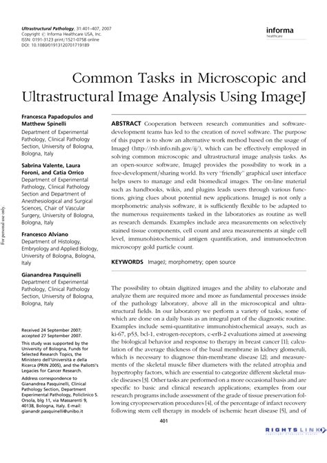 Pdf Common Tasks In Microscopic And Ultrastructural Image Analysis