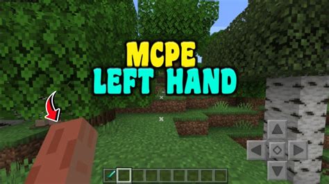 How To Switch To Left Hand In Mcpe Like Java Youtube