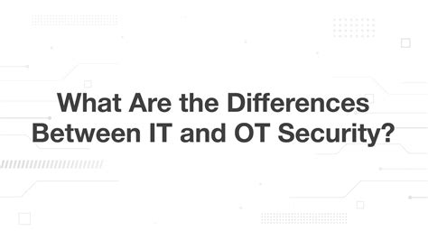 It Vs Ot Security What Are The Differences Palo Alto Networks