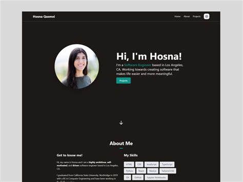 Professional Portfolio Website In Nextjs Reactjs Tailwind Css