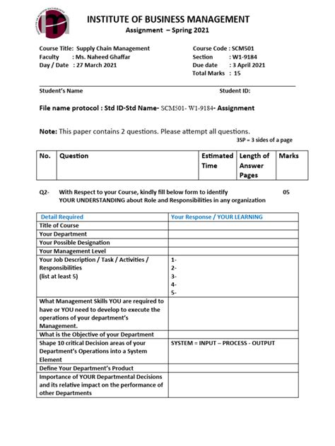 2 Scm Assignment Pdf