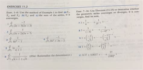 Solved Exercises 112 Exer 1 6 Use The Method Of Example 1