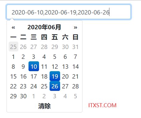 bootstrap datepicker属性列表 itxst
