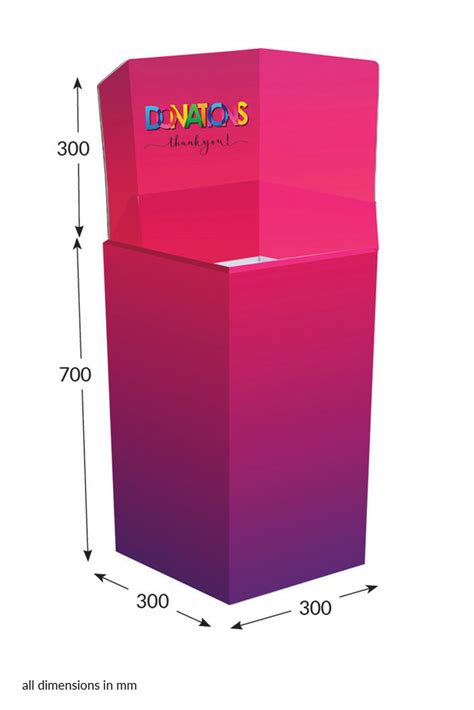 Large Hexagonal Dump Bin Fully Printed