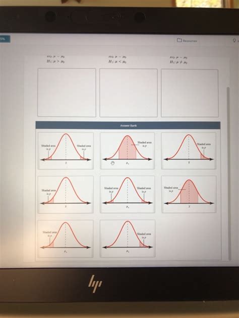 solved hint the graphs correspond to a hypothesis test for