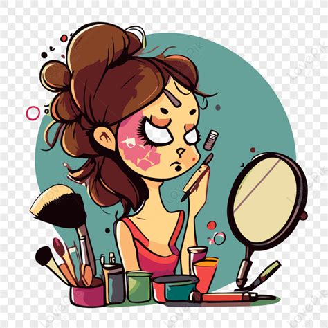 화장하다 벡터 클립 아트 상표 만화 Png 일러스트 무료 다운로드 Lovepik