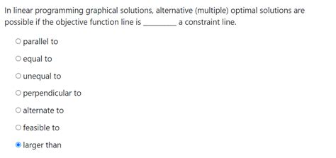 Solved In Linear Programming Graphical Solutions