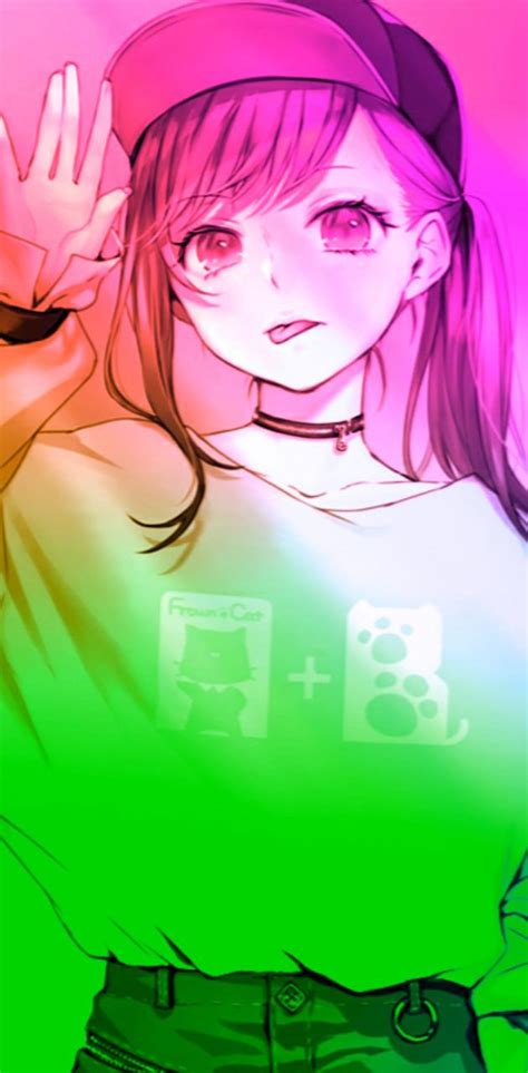 Rainbow Anime Girl Wallpapers Wallpaper Cave