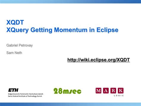 Xqdt Xquery Getting Momentum In Eclipse Ppt