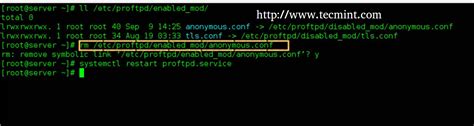 Enable Anonymous Account For Proftpd Server In RHEL CentOS