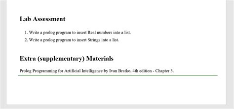 Solved Lab Assessment Write A Prolog Program To Insert Chegg