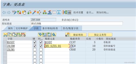 Sap Abap 创建数据元素 02abap 数据元素 Csdn博客