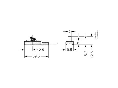 Danfoss PT1000 Temp Sensor AKS 11 084N0003 From Reece