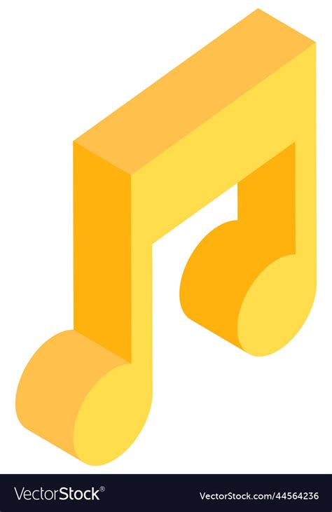Music Note Symbol For Melody Media Literacy Vector Image