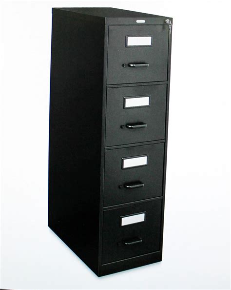 Uline Vertical File Cabinet With 4 Drawer Black Model H 1915bl 3376414