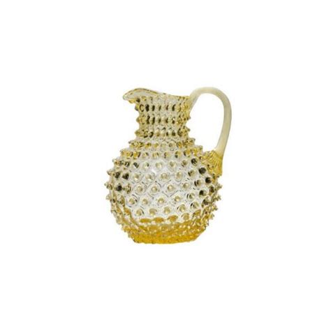 Hobnail Pitcher Yellow Sun Interni Store