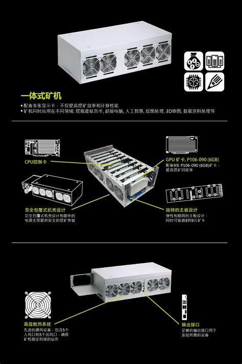 Gpu 专业挖矿系统 P106 090 6gb X9 万利达科技集团