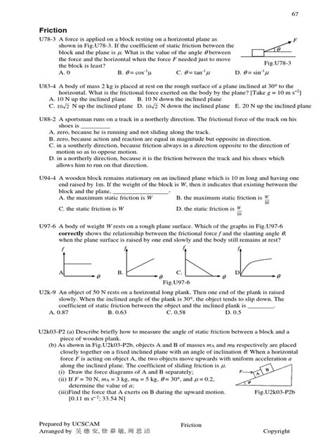 24 Frictions Pdf Friction Force