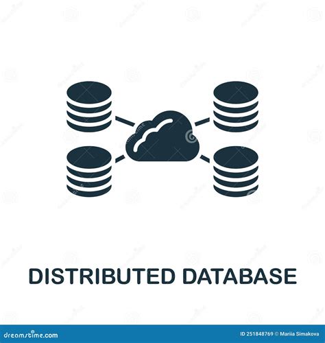 Distributed Database Icon Monochrome Simple Line Data Science Icon For