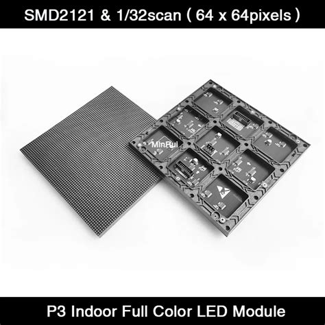 P3 Hd Indoor Full Color Smd Rgb Led Video Sign 192x192mm Matrix Led