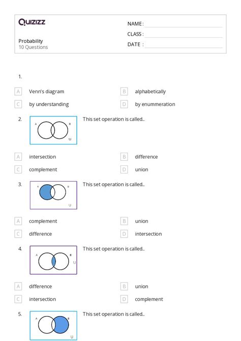 50 Probability And Combinatorics Worksheets On Quizizz Free And Printable