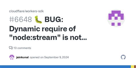 🐛 bug dynamic require of node stream is not supported · issue 6648