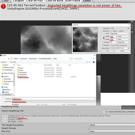 Why Cant I Import My Heightmap Using 201910f2 With Terrain Tools