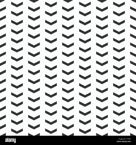 Abstract Seamless Pattern Of Arrows Rhythmic Structure Of Herringbone Monochrome Stylish