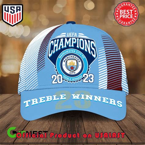 Manchester City Treble Winners Uefa 2023 Epl Classic Cap