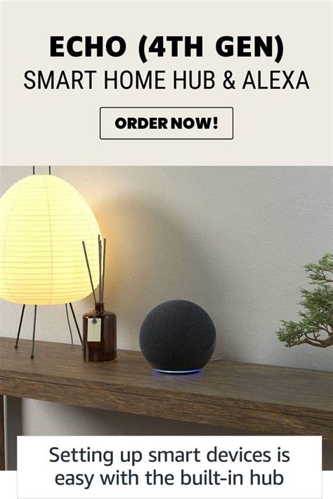 Echo 4th Gen With Premium Sound Smart Home Hub And Alexa Charcoal Artofit