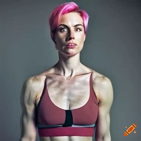 Muscular Woman In A Leotard On Craiyon