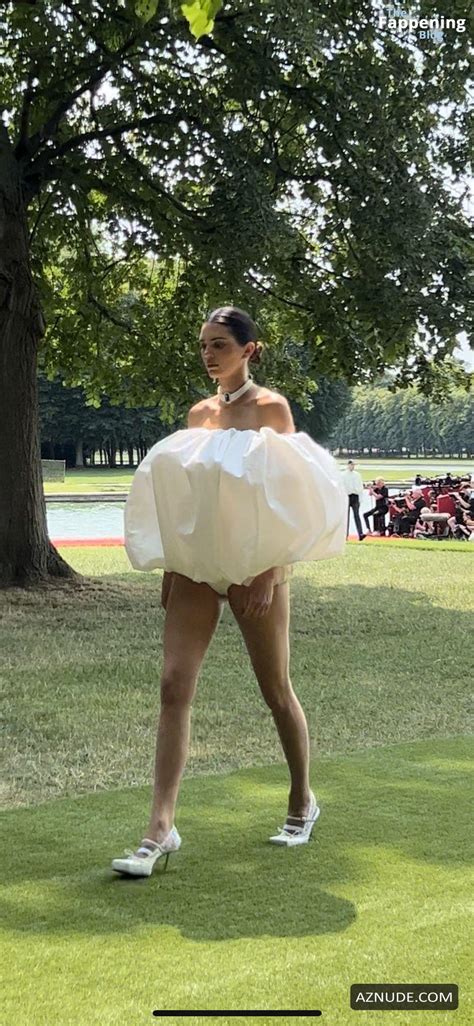 Kendall Jenner Sizzles In Sexy White Dress At Paris Fashion Week Aznude