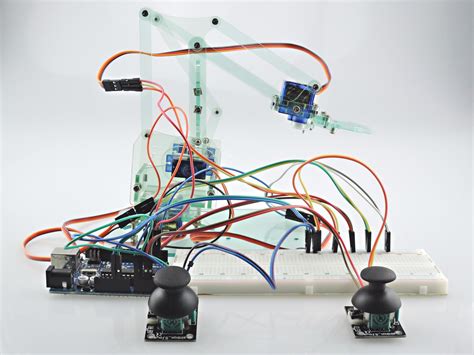 [sintron] Mini Industrial Robotic Arm Kit Servo Joystick Uno R3 For