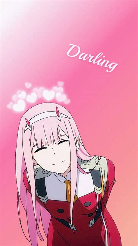 Download Cute Zero Two Phone Wallpaper Wallpapers Com