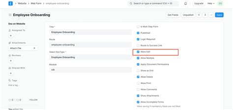 Edit Form On Website Portal Frappe Forum