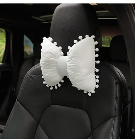 Прекрасна възглавница за врата на облегалката за кола Универсална лумбална опора за кръста