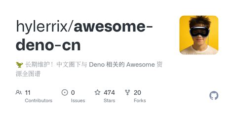 Github Hylerrixawesome Deno Cn 🦖 长期维护！中文圈下与 Deno 相关的 Awesome 资源全图谱