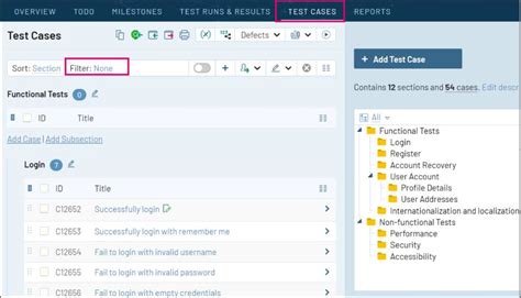 Filtering And Sorting TestRail Support Center